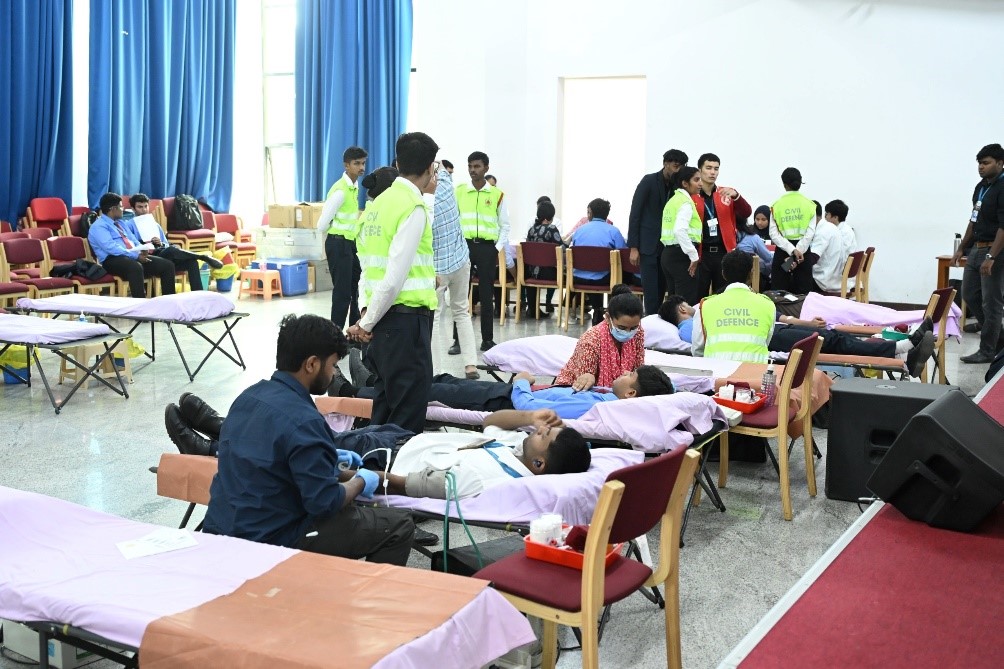 Spirit of Service on Campus: 850 Donate Blood at Kristu Jayanti ...